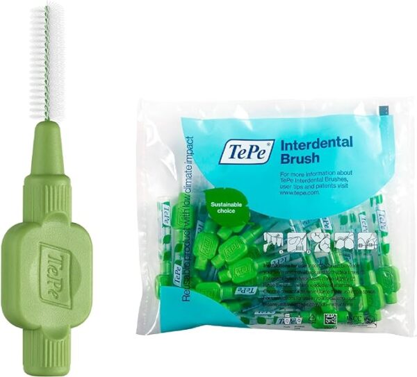 TEPE® INTERDENTAL BRUSHES ORIGINAL GREEN – 0.8 MM PACK 25 PCS - DENNEX ...